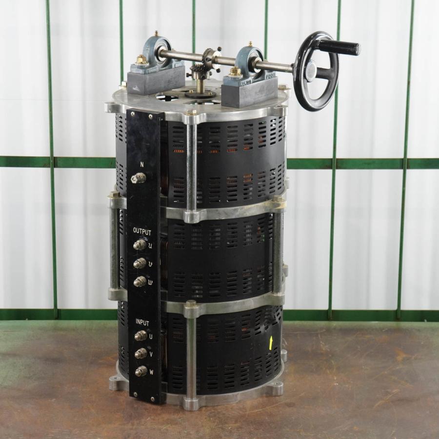 [DW]USED 8日保証 YOKOYAMA K-15 VOLTAC VOLTAGE REGULATOR ボルテージレギュレーター 15KVA 三相200V[ST03106-0739 ...
