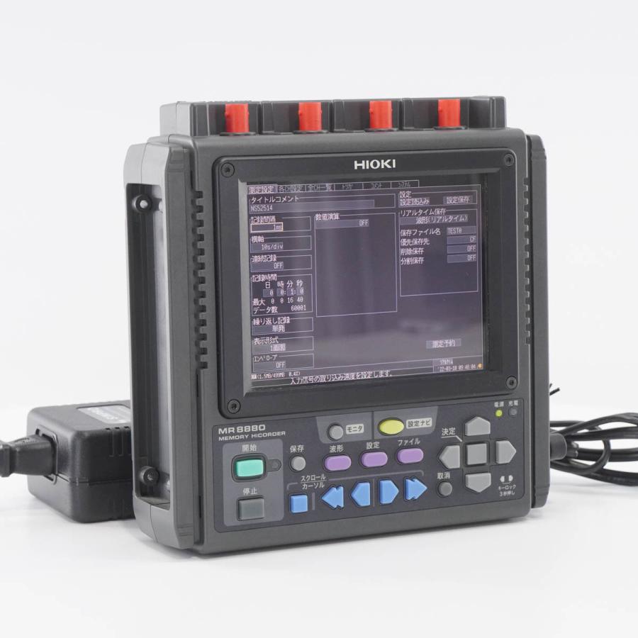[DW]USED 8日保証 HIOKI MR8880 MEMORY HiCORDER メモリーハイコーダー ACアダプター[ST03144 ...