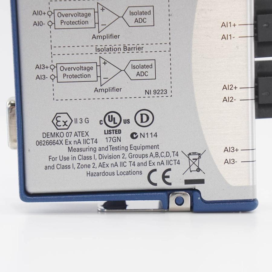 [DW]USED 8日保証 4台入荷 NATIONAL INSTRUMENTS NI 9223 DAQ C Series Voltage ...