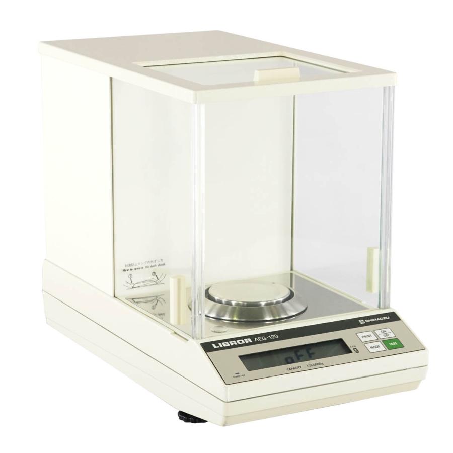 [DW]USED 8日保証 SHIMADZU AEG-120 LIBROR ELECTRONIC BALANCE 分析天びん 天秤 120.0000g 0.1mg[ST03163-0111 ...