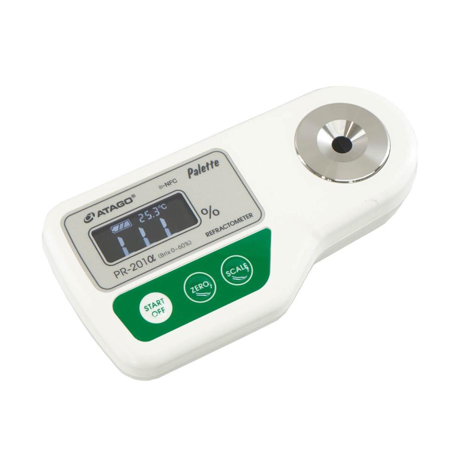 [DW]USED 8日保証 06/2020CAL ATAGO PR-201α Palette REFRACTOMETER デジタル糖度計 濃度 ...