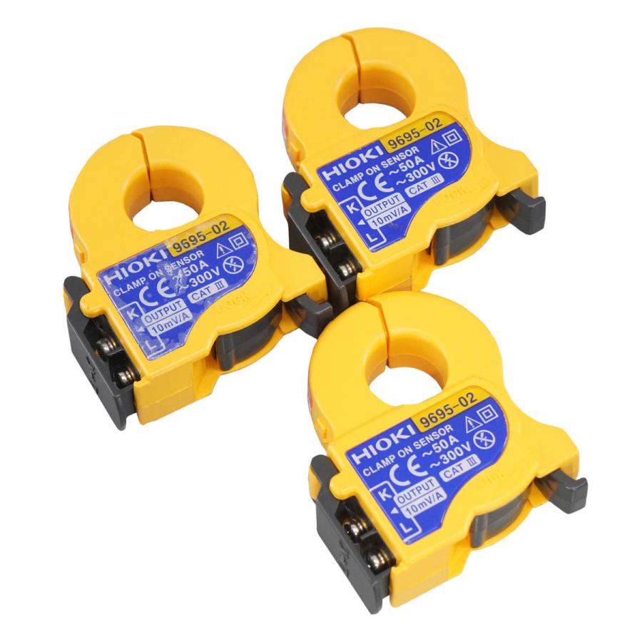 [DW]USED 8日保証 残り2セット!! 07/2019CAL HIOKI 9695-02 CLAMP ON SENSOR クランプオン ...