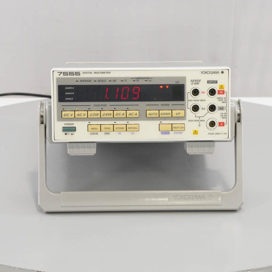 [DW]USED 8日保証 YOKOGAWA 7555 DIGITAL MULTIMETER デジタルマルチメーター[ST03232-0130 ...