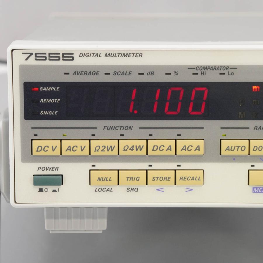 [DW]USED 8日保証 YOKOGAWA 7555 DIGITAL MULTIMETER デジタルマルチメーター[ST03232-0130 ...