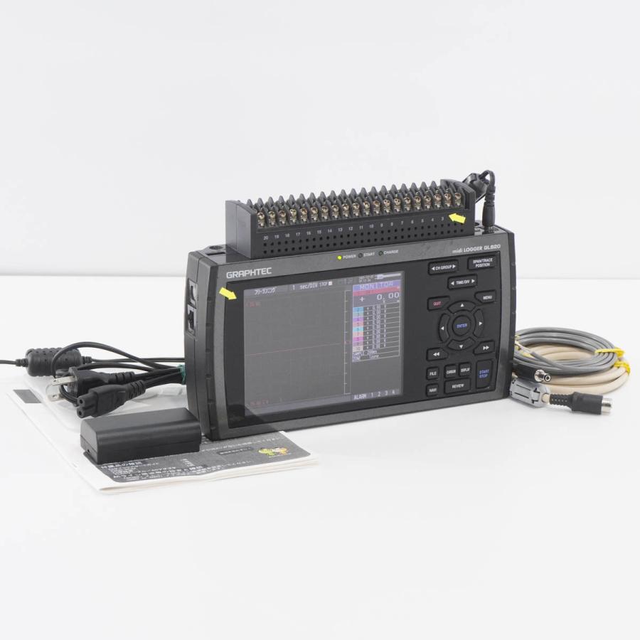[DW]USED 8日保証 GRAPHTEC GL820 midi LOGGER データロガー ACアダプター ソフトウェア 取扱説明書 ...