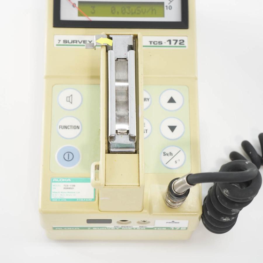 [DW]USED 8日保証 10/2019CAL ALOKA TCS-172 TCS-172B SURVEY METER シンチレーションサーベイメーター ND-TCS-171 エネ ...