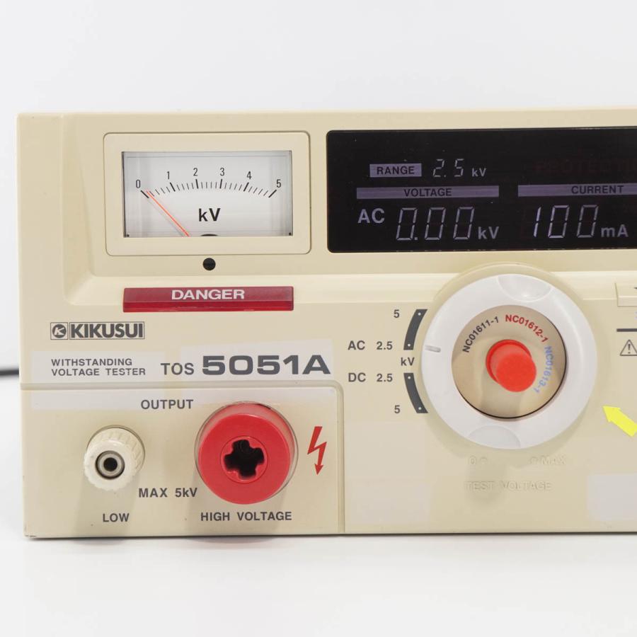 [DW]USED 8日保証 KIKUSUI TOS 5051A TOS5051A WITHSTANDING VOLTAGE TESTER 取扱 ...