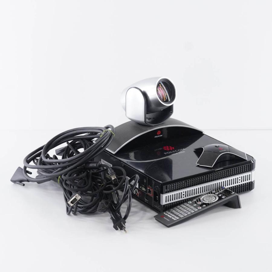[PG]USED 8日保証 6台入荷 セット 動作確認済 POLYCOM HDX 6000 HD NTSC テレビ会議システム MPTZ-9 電源コード リモコン[SK03458-0191 ...