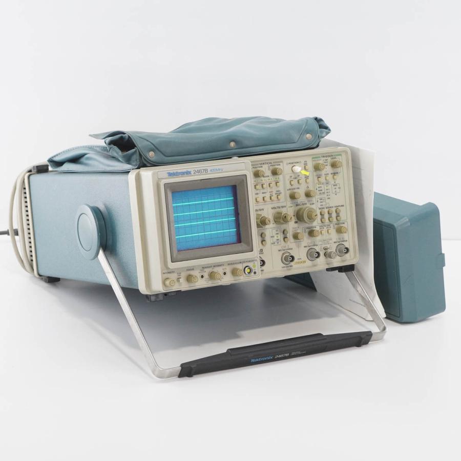 [DW]USED 8日保証 Tektronix 2467B OSCILLOSCOPE オシロスコープ 400MHz 電源コード[ST03479 ...