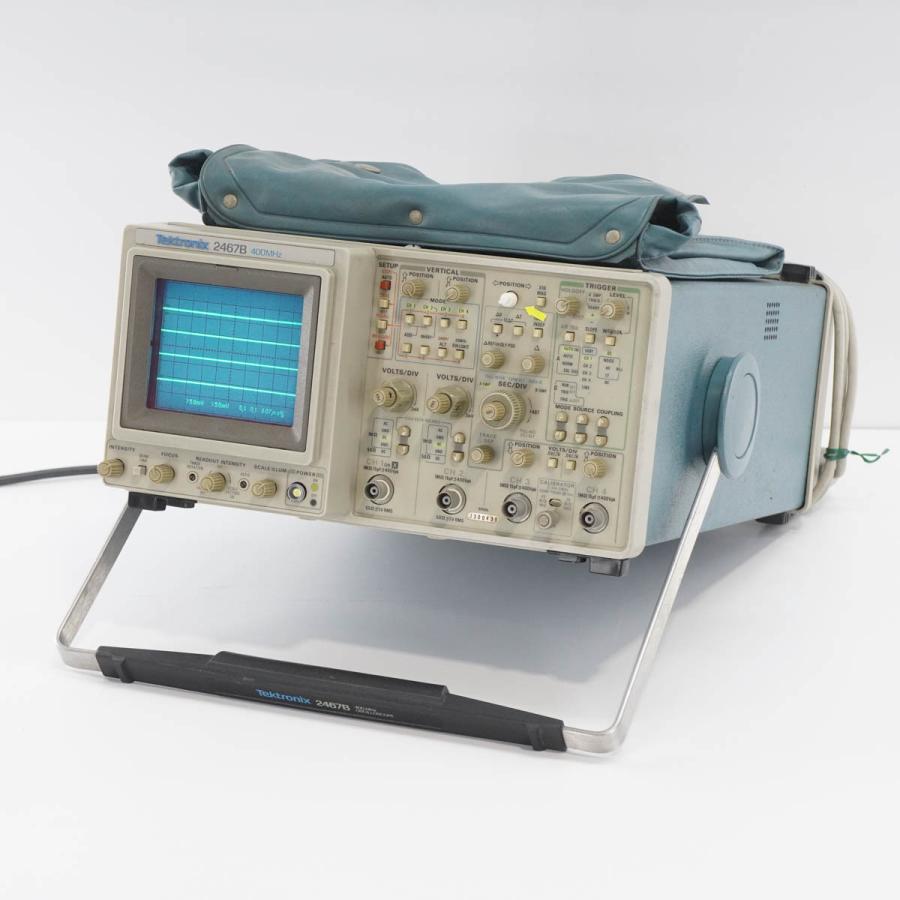 [DW]USED 8日保証 Tektronix 2467B OSCILLOSCOPE オシロスコープ 400MHz 電源コード[ST03479 ...