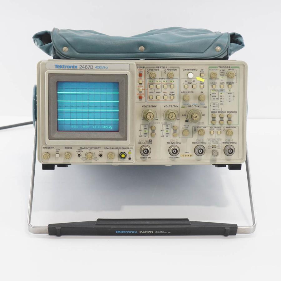 [DW]USED 8日保証 Tektronix 2467B OSCILLOSCOPE オシロスコープ 400MHz 電源コード[ST03479 ...