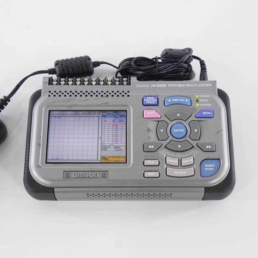 [DW]USED 8日保証 OMRON ZR-RX20 PORTABLE MULTI LOGGER ポータブルマルチロガー データロガー ACアダプター ソフトウェ...[ST03493 ...