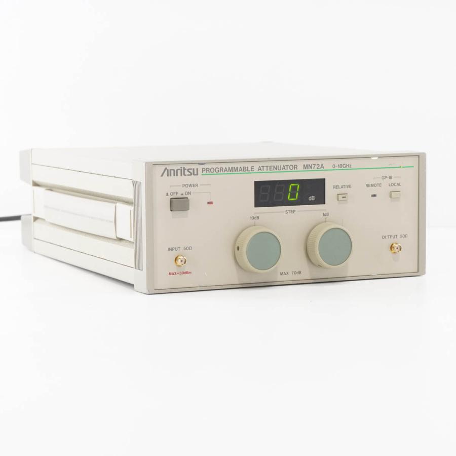 [DW]USED 8日保証 校正2022年6月まで有効 Anritsu MN72A PROGRAMMABLE ATTENUATOR プログラマブルアッテネーター 0-18GHz[ST03503 ...