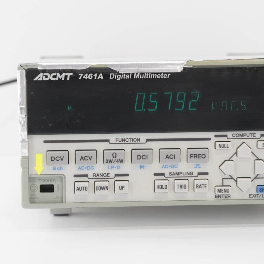 [DW]USED 8日保証 セルフテストOK ADCMT 7461A Digital Multimeter デジタルマルチメーター ...