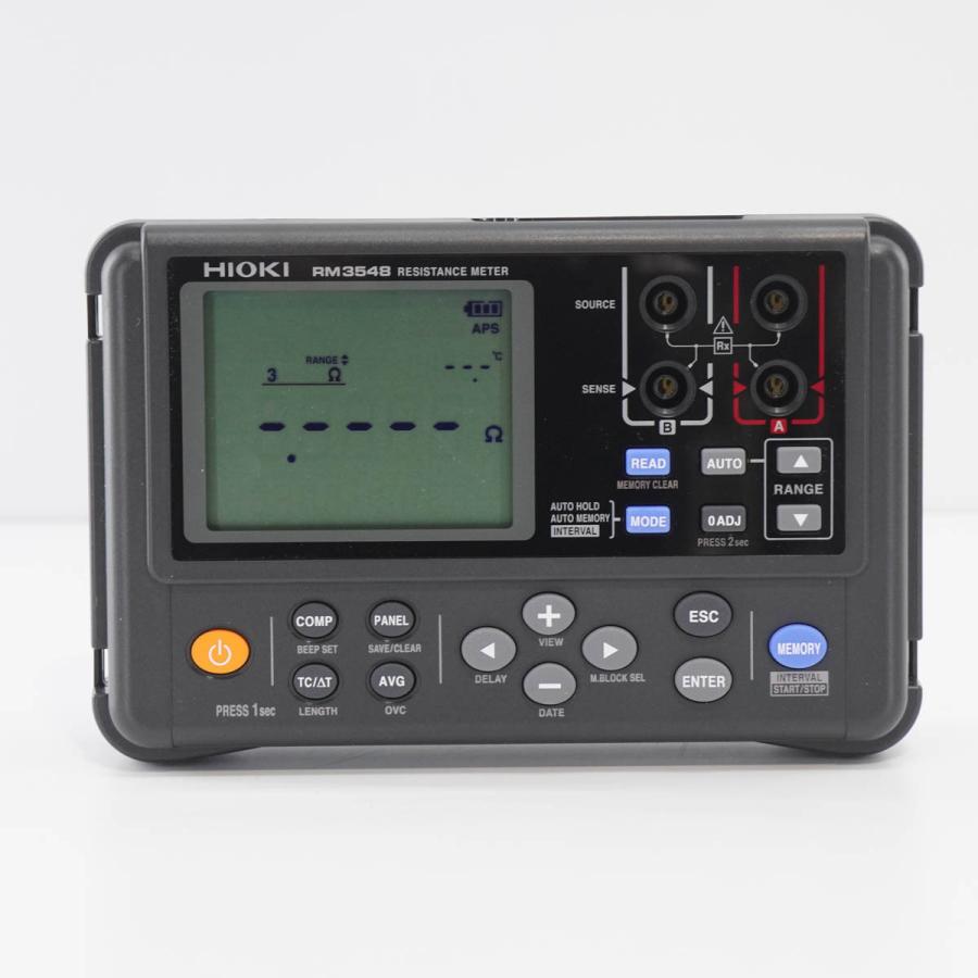 [SP]USED 30日保証 未使用に近い HIOKI RM3548 RESISTANCE METER L2107 Z2002 取扱説明書 ...