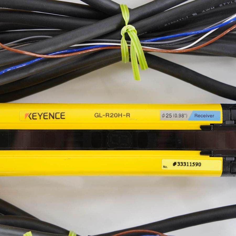 [PG]USED 8日保証 セット KEYENCE GL-R20H-1 GL-R20H-R Transmitter Receiver ...
