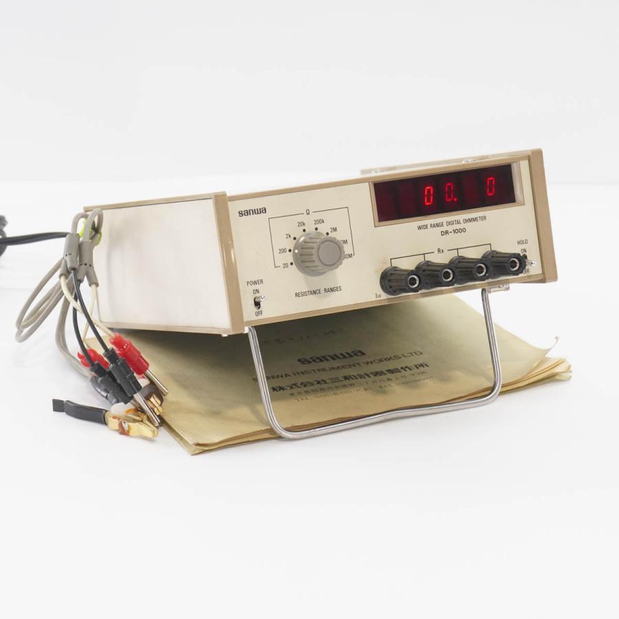 [DW]USED 8日保証 Sanwa DR-1000 WIDE RANGE DIGITAL OHMMETER ワイドレンジデジタルオーム ...