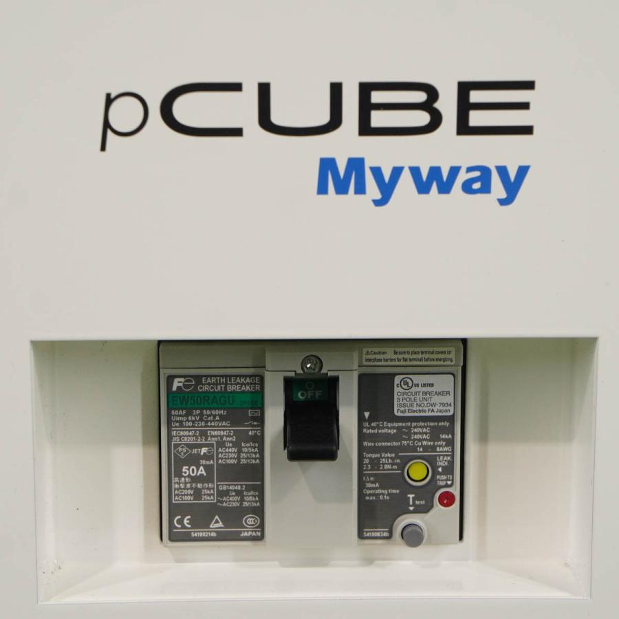 [JB]USED 現状販売 MYWAY MWBFP3-1250-J pCUBE 回生型直流電源 回生型充放電電源 三相200V 取扱説明書 キャスター台車付[ST03743-0698 ...