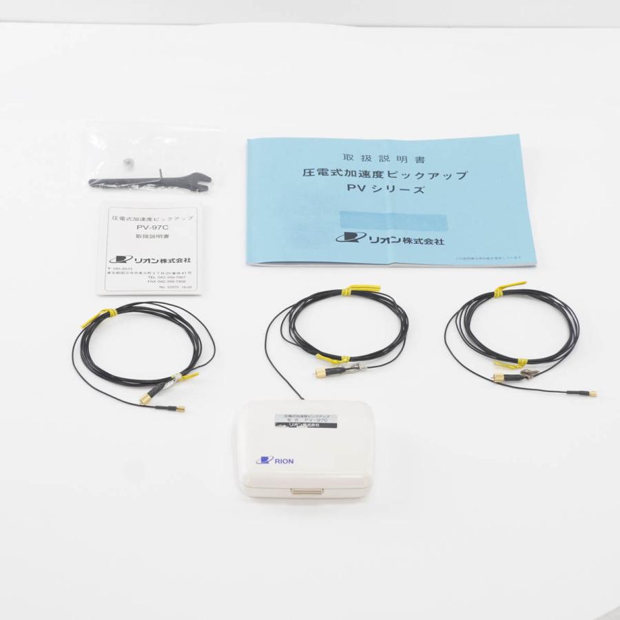 [JB]USED 現状販売 計8個セット RION PV-85 PV-91C PV-97C PV-97I PVシリーズ 圧電式加速度ピックアップ 取扱説明書[ST03815-0111 ...