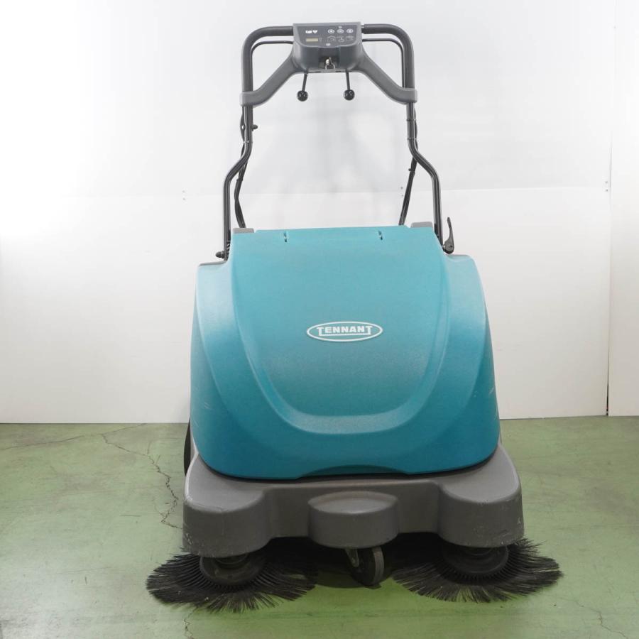 [PG]USED 8日保証 TENNANT S9 床洗浄機 バッテリー式 歩行型スイーパー Walk Behind Sweeper 鍵 ...