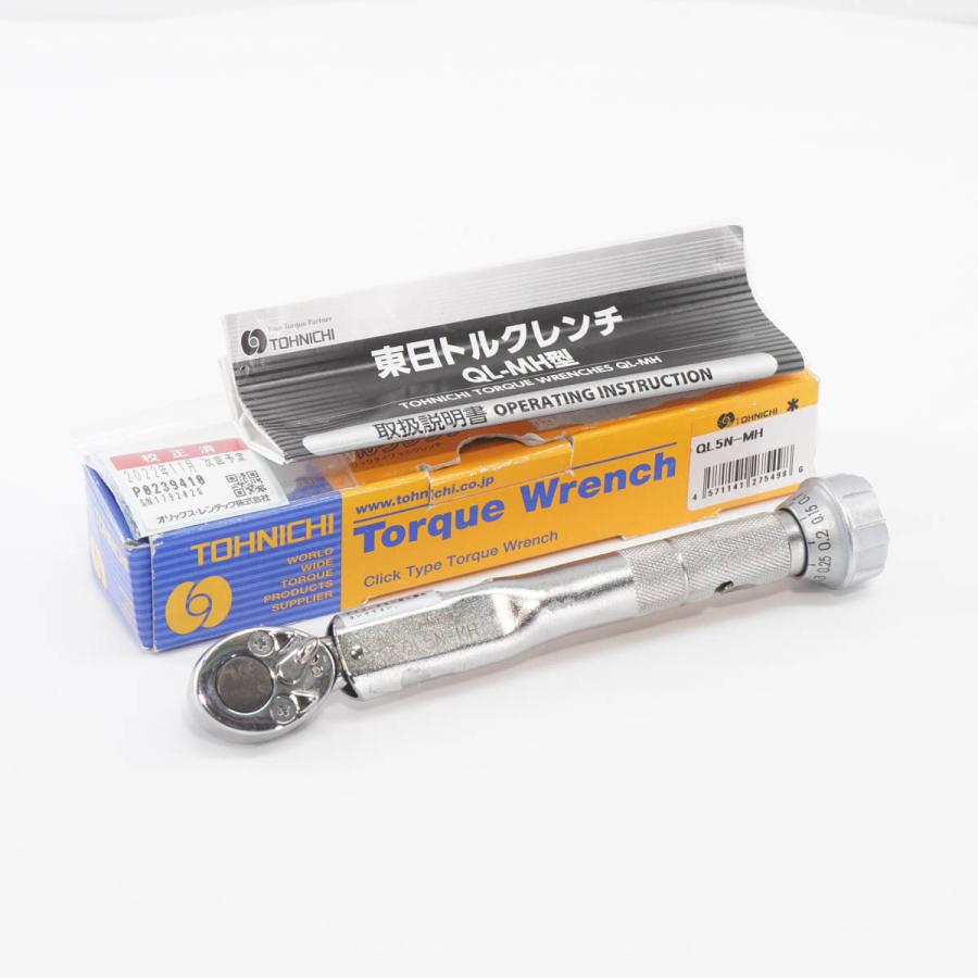 [PG]USED 8日保証 2台入荷 2022年11月次回校正 TOHNICHI QL5N-MH TORQUE WRENCH トルクレンチ ...