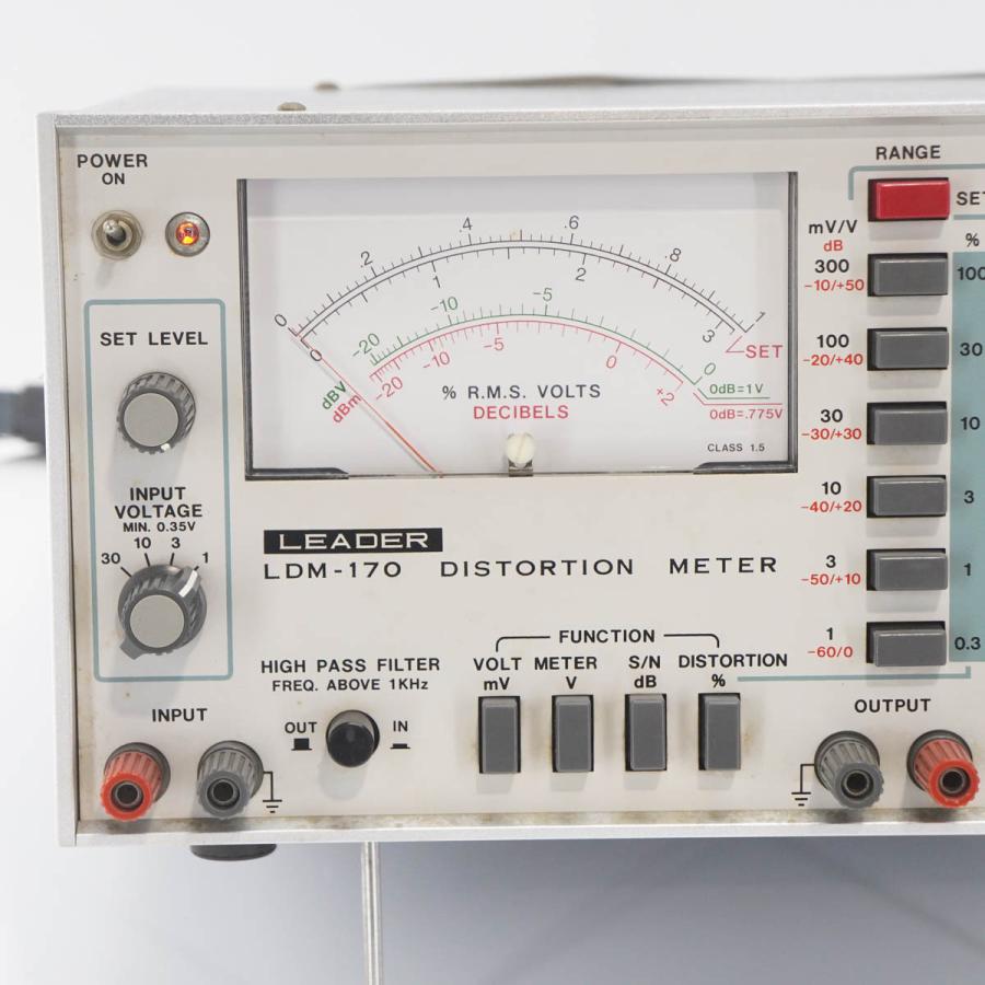 [DW]USED 8日保証 LEADER LDM-170 DISTORTION METER ディストーションメーター 取扱説明書 ...