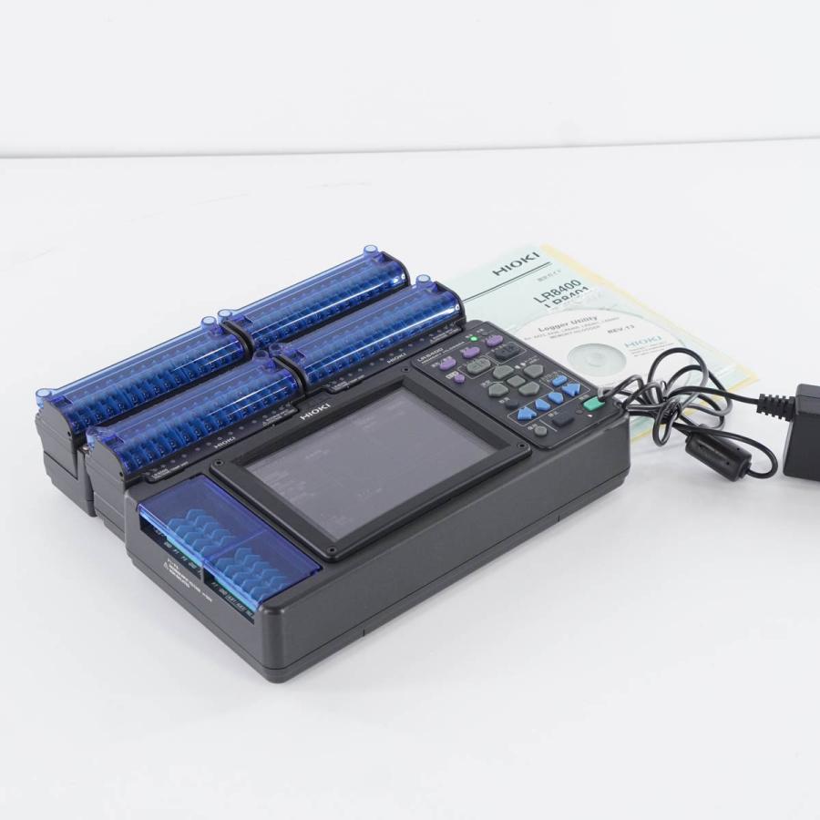 [DW]USED 8日保証 HIOKI LR8400 MEMORY HiLOGGER メモリーハイロガー LR8500*4 ACアダプター ...