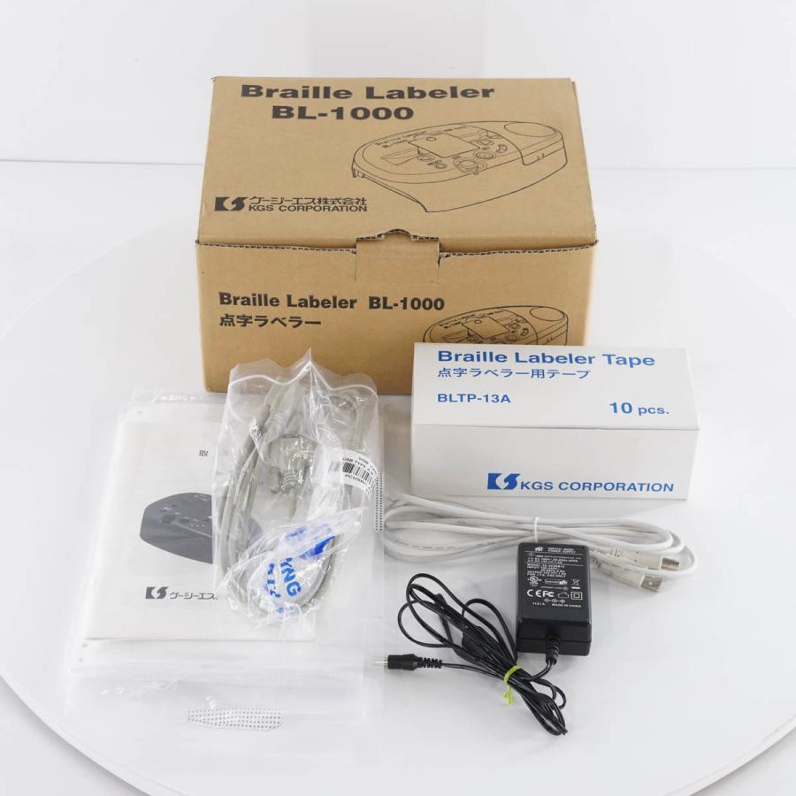 [PG]USED 8日保証 KGS BL-1000 Braille Labeler 点字ラベラー ACアダプター 取扱説明書[ST03955 ...