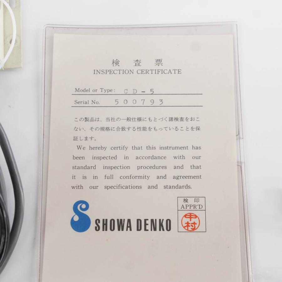 [DW]USED 8日保証 SHOWA DENKO CD-5 SHODEX Conductivity Detector 電気伝導度検出器 ...