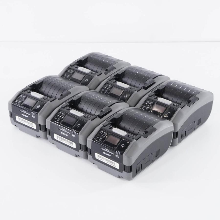 [PG]USED 8日保証 6台入荷 セット 印刷確認済 SATO PW208 STD モバイルプリンター BARCODE PRINTER ...