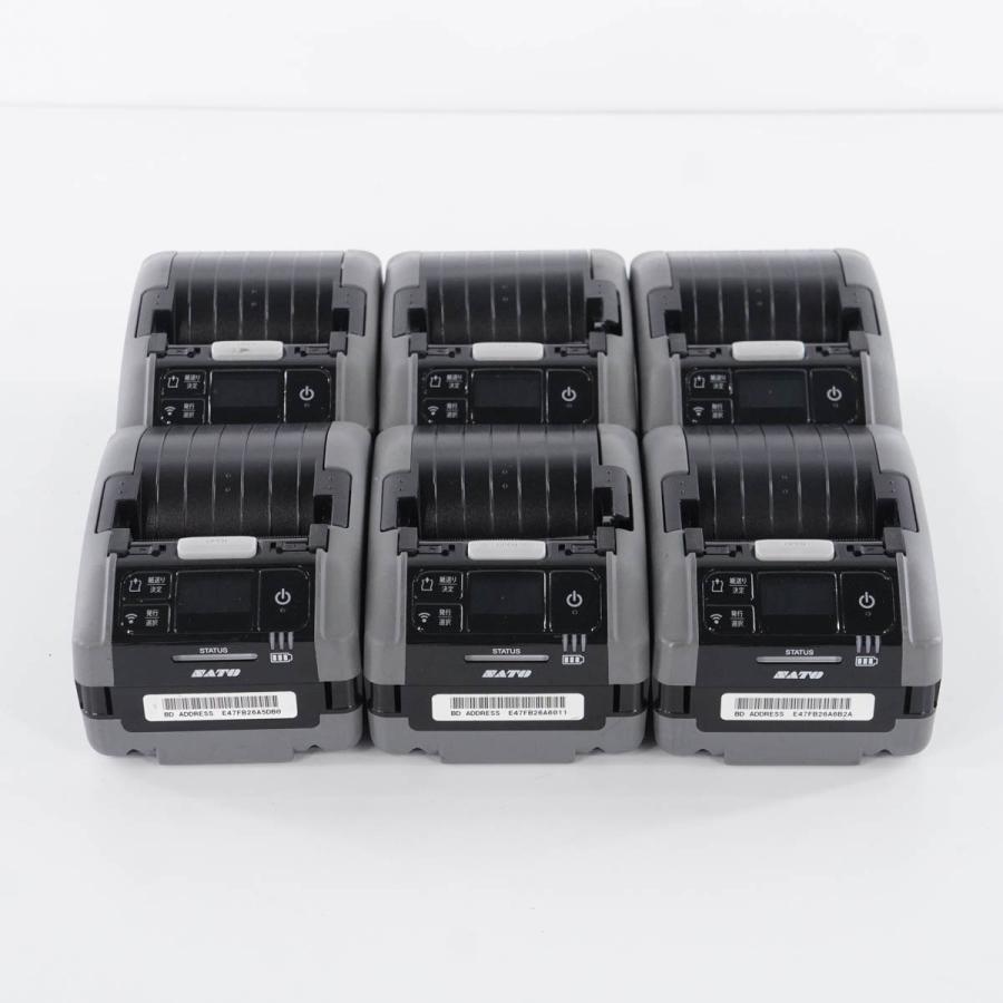 [PG]USED 8日保証 6台入荷 セット 印刷確認済 SATO PW208 STD モバイルプリンター BARCODE PRINTER ...