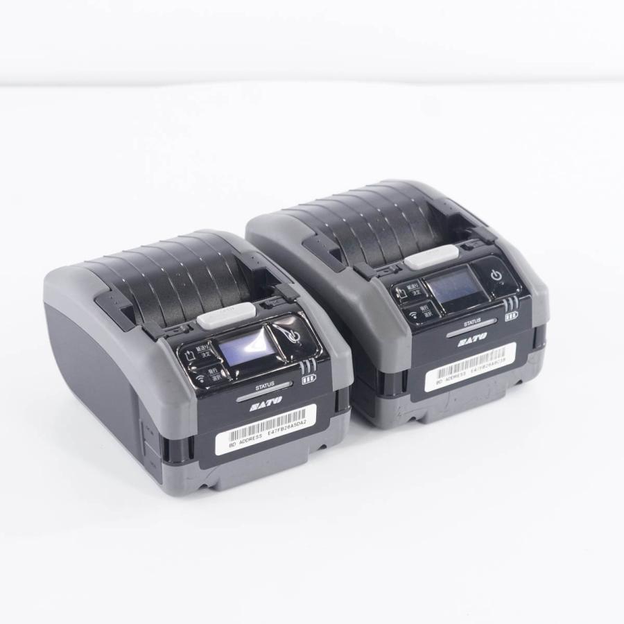 [JB]USED 現状販売 2台セット SATO PW208 STD モバイルプリンター BARCODE PRINTER バーコードプリンター ...