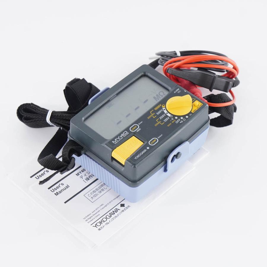 [JB]USED 現状販売 YOKOGAWA MY40 MY40-01 INSULATION TESTER デジタル絶縁抵抗計 取扱説明書 ...