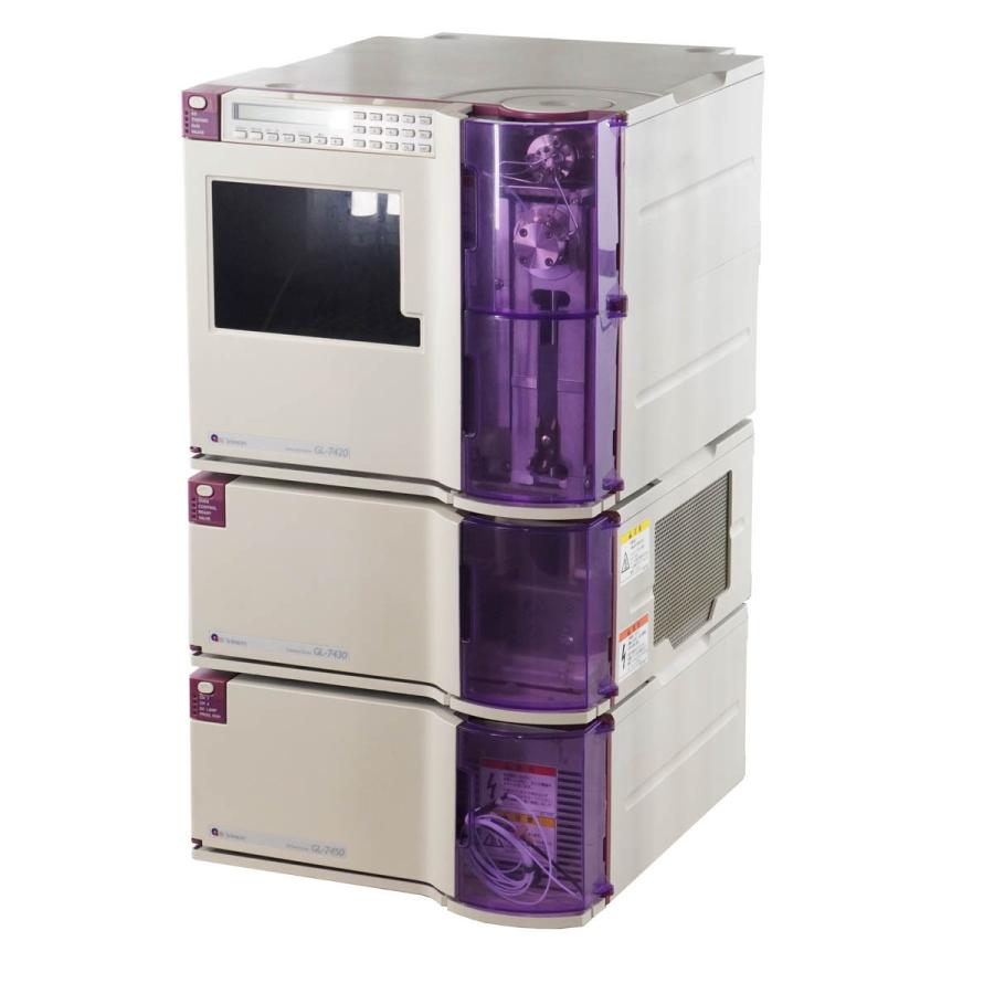 [DW]USED 8日保証 セット GL Sciences GL-7420 GL-7430 GL-7450 HPLC 液クロ GL-7400 Liquid Chromatograph Auto ...