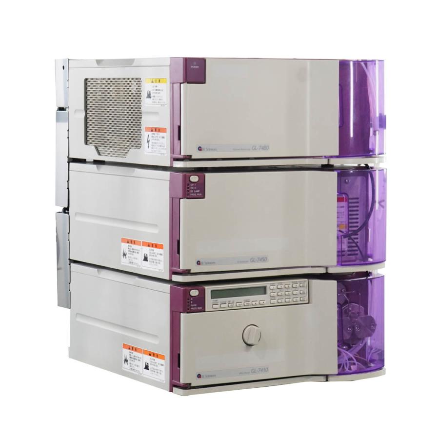 [DW]USED 8日保証 セット GL Sciences GL-7480 GL-7450 GL-7410 HPLC 液クロ GL-7400 Liquid Chromatograph ...