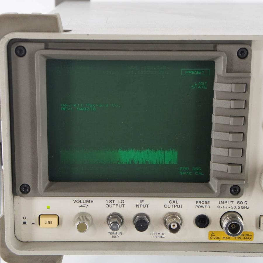 HP 8563E SPECTRUM ANALYZER スペクトラムアナライザー OPT H02 85620A 9kHz-26.5GHz 電源 ...