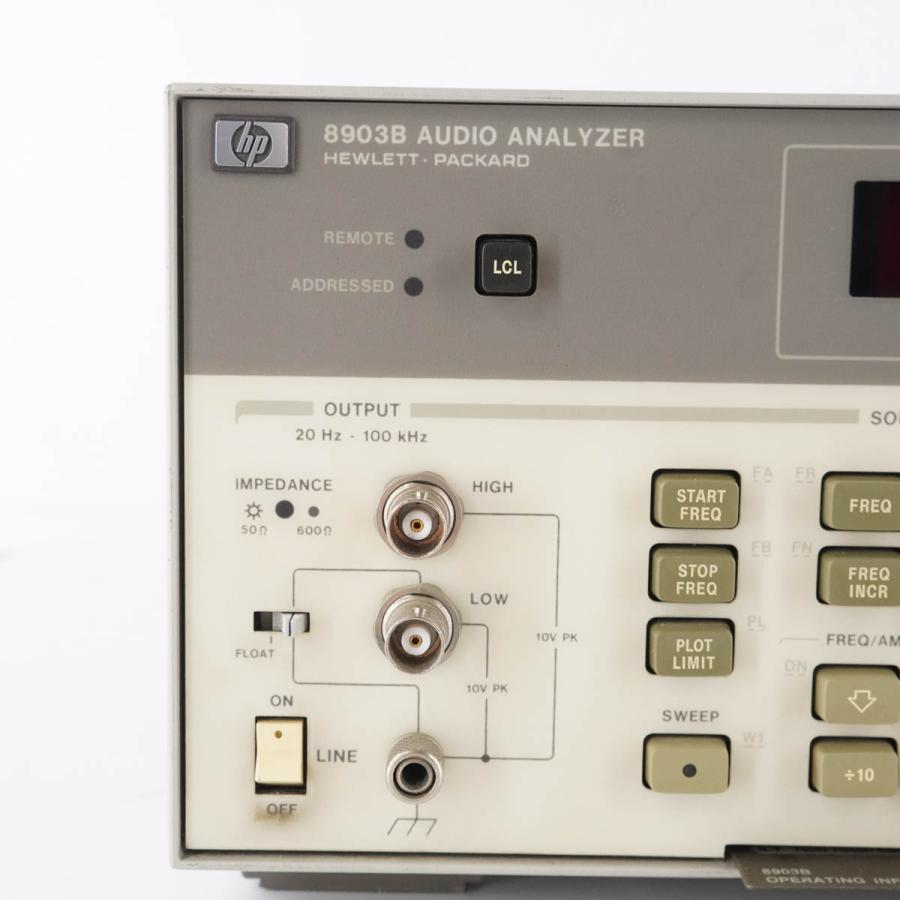 [JB]USED 現状販売 HP 8903B AUDIO ANALYZER オーディオアナライザー[ST04080-0009] : ソクラボ ...