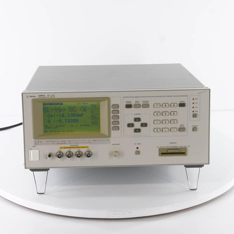 [DW]USED 8日保証 Agilent 4284A PRECISION LCR METER OPT 001 006 20Hz-1MHz ...