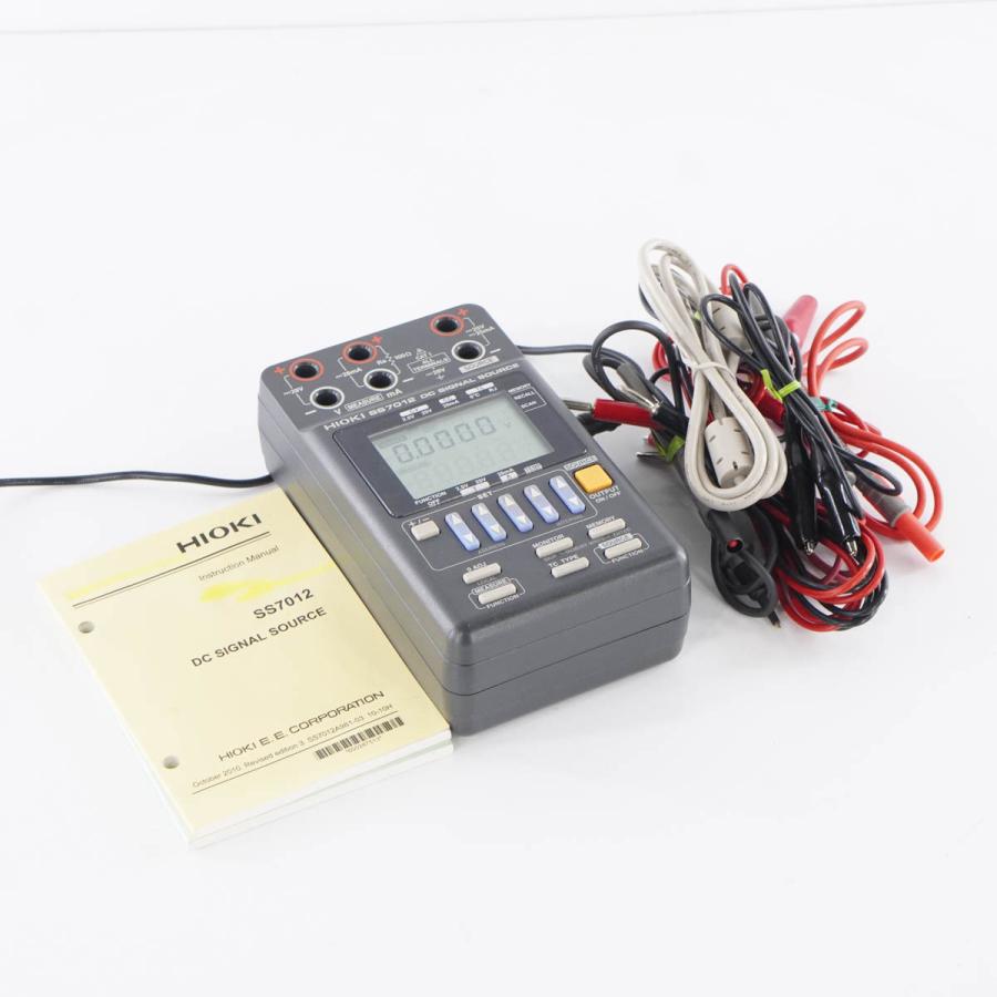 [DW]USED 8日保証 HIOKI SS7012 DC SIGNAL SOURCE シグナルソース ACアダプター 取扱説明書 ...