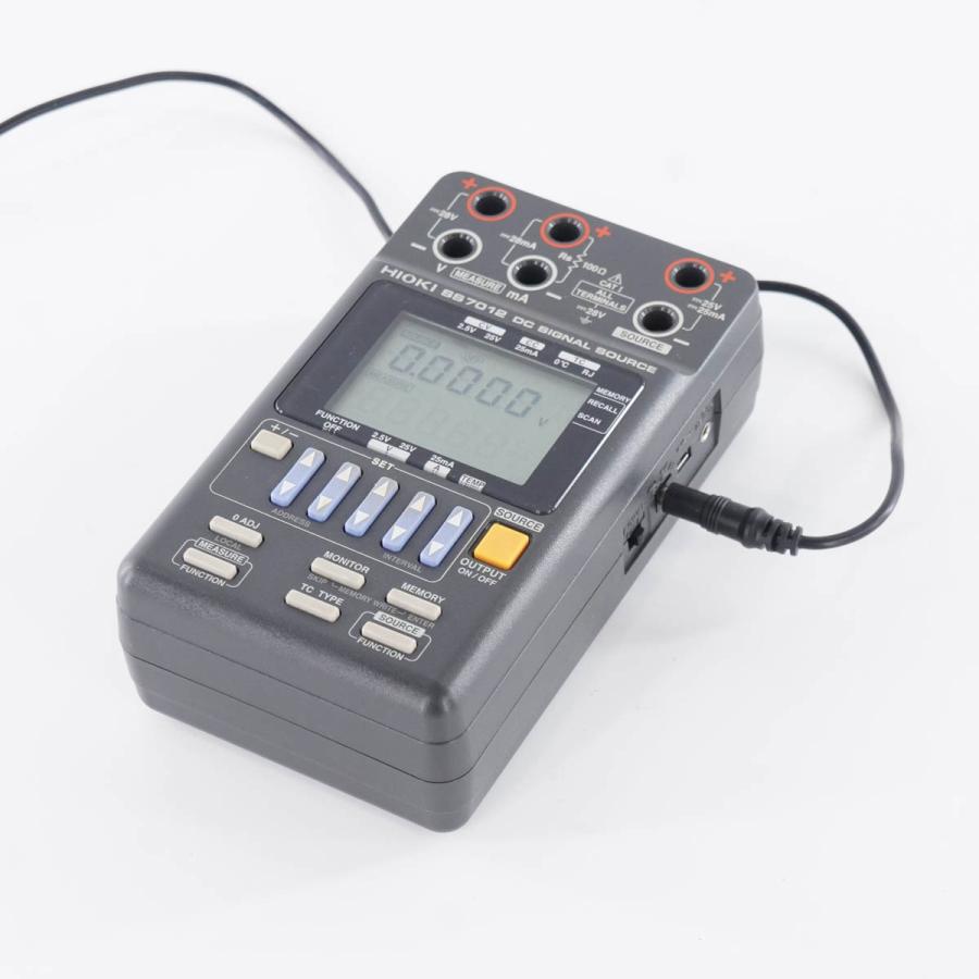 [DW]USED 8日保証 HIOKI SS7012 DC SIGNAL SOURCE シグナルソース ACアダプター 取扱説明書 ...