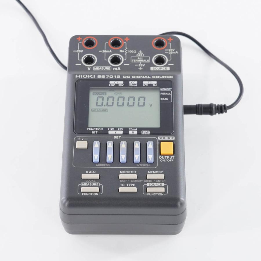 [DW]USED 8日保証 HIOKI SS7012 DC SIGNAL SOURCE シグナルソース ACアダプター 取扱説明書 ...