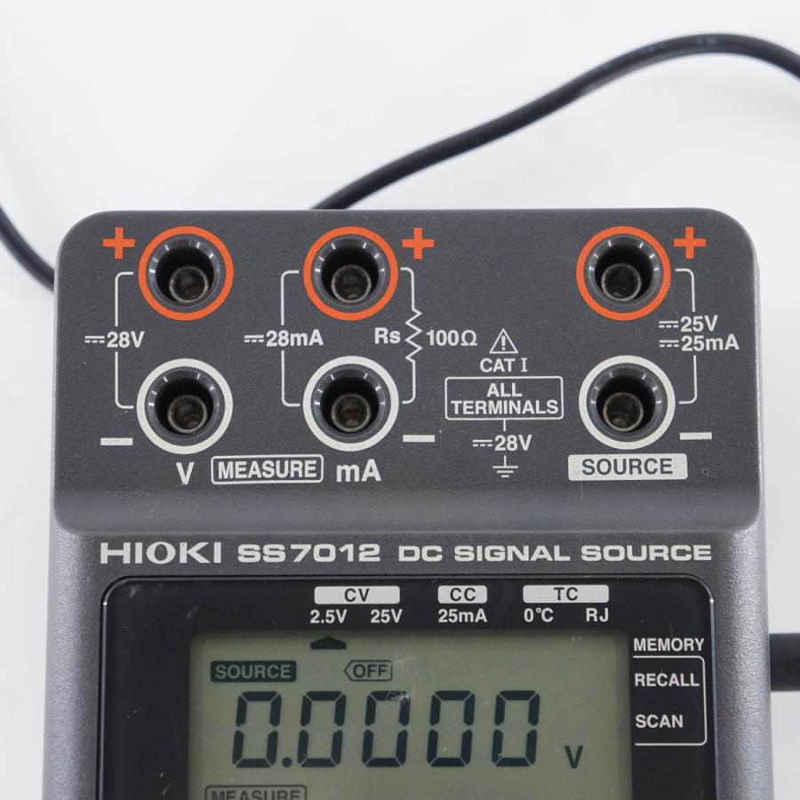 [DW]USED 8日保証 HIOKI SS7012 DC SIGNAL SOURCE シグナルソース ACアダプター 取扱説明書 ...