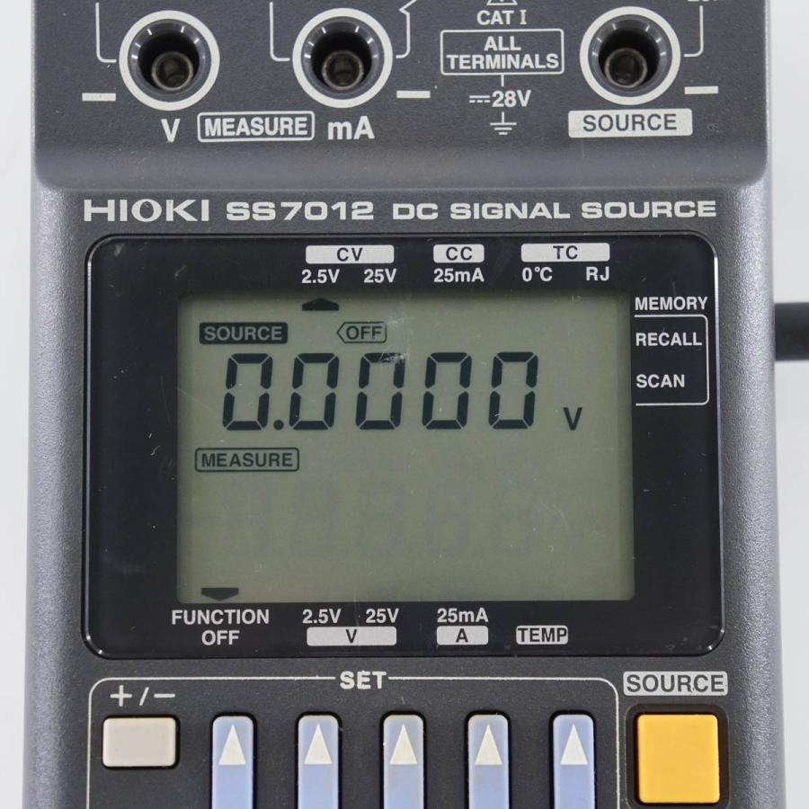 [DW]USED 8日保証 HIOKI SS7012 DC SIGNAL SOURCE シグナルソース ACアダプター 取扱説明書 ...
