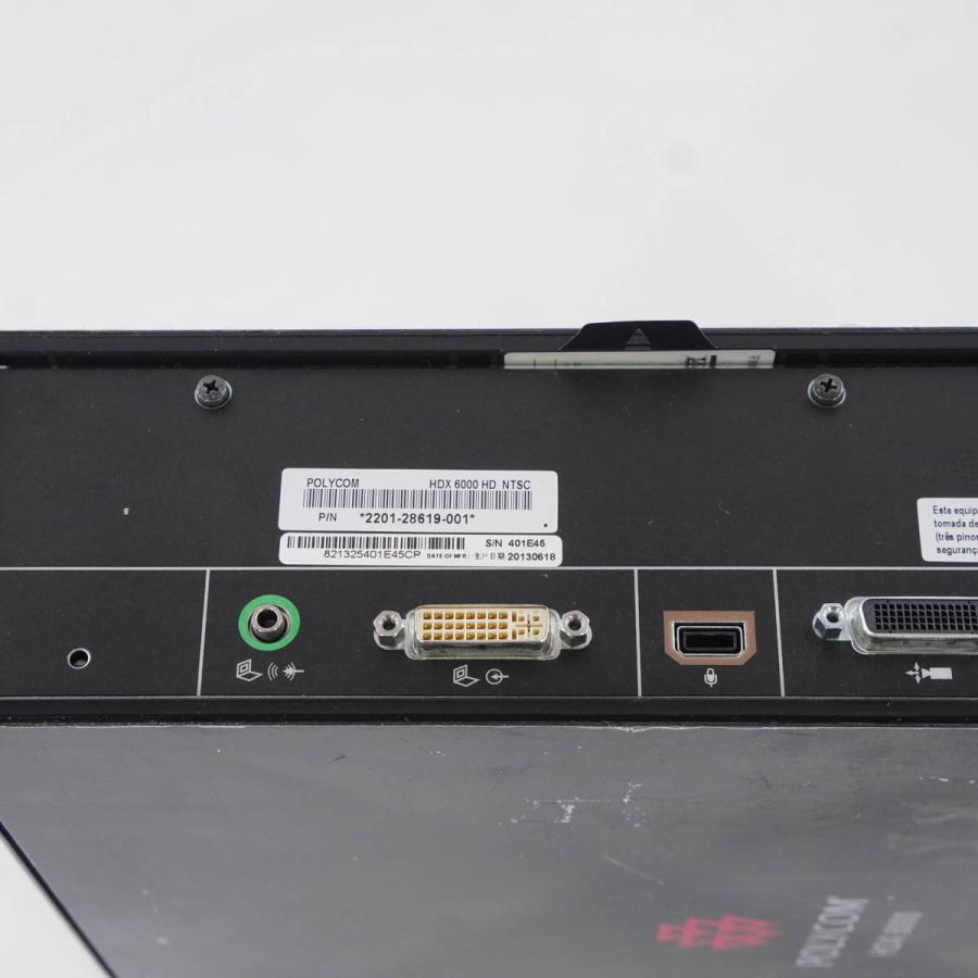 [PG]USED 8日保証 8台入荷 セット 動作確認済 POLYCOM HDX 6000 HD NTSC テレビ会議システム MPTZ-9 カメラ 電源コード ...[SK04125 ...