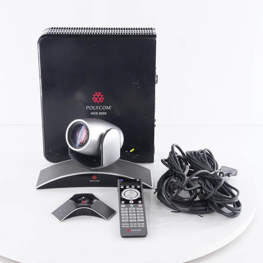 [PG]USED 8日保証 8台入荷 セット 動作確認済 POLYCOM HDX 6000 HD NTSC テレビ会議システム MPTZ-9 カメラ 電源コード ...[SK04125 ...