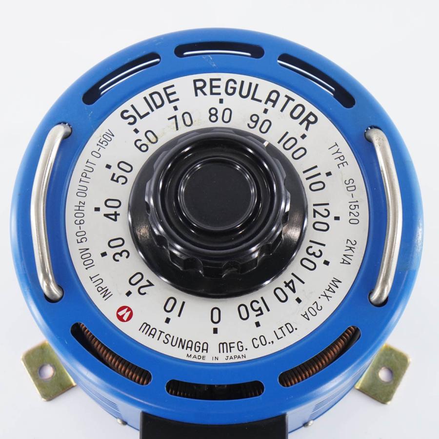 [DW]USED 8日保証 Matsunaga SD-1520 SLIDE REGULATOR スライドレギュレーター 取扱説明書 ...