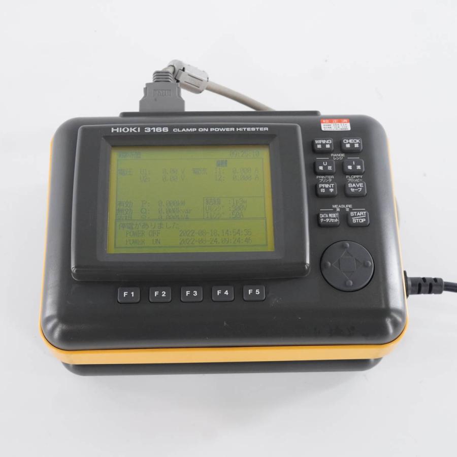 [DW]USED 8日保証 HIOKI 3166 CLAMP ON POWER Hi TESTER クランプオンパワーハイテスター 9291* ...