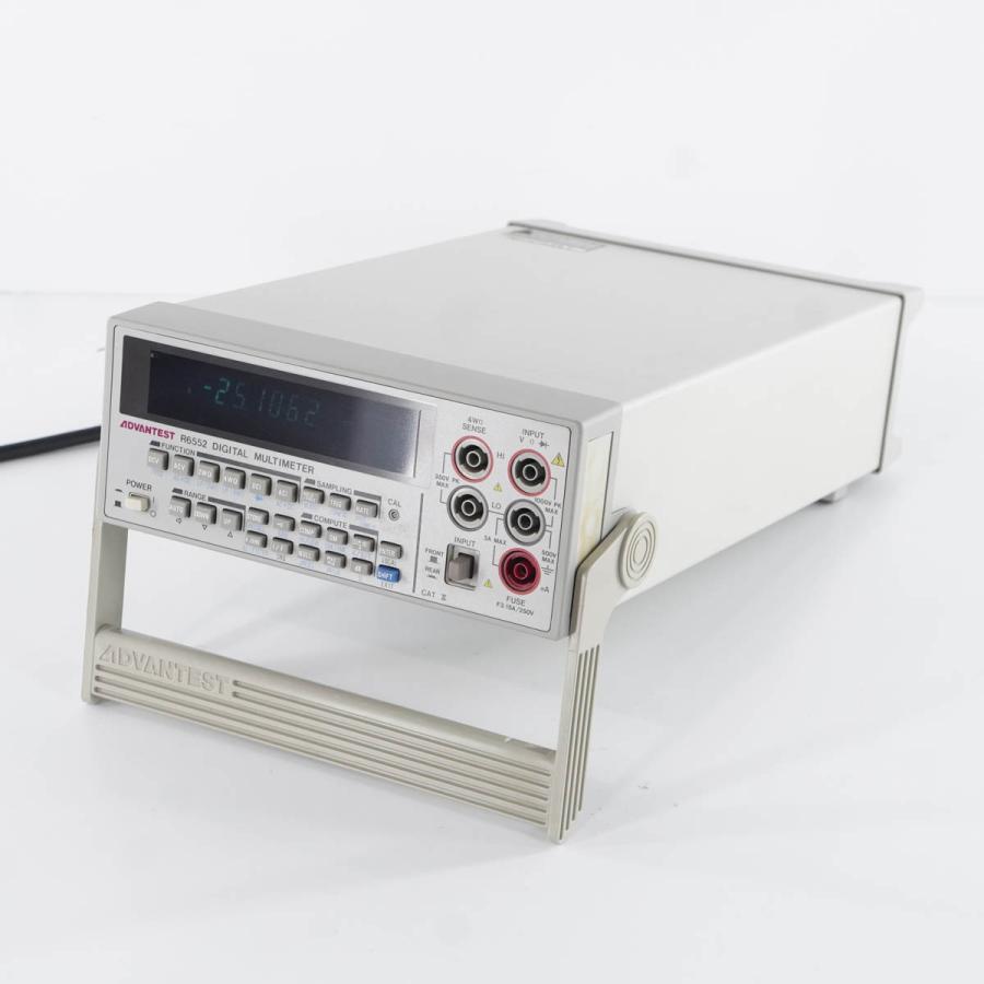 [JB]USED 現状販売 ADVANTEST R6552 DIGITAL MULTIMETER デジタルマルチメーター 電源コード 取扱説明 ...