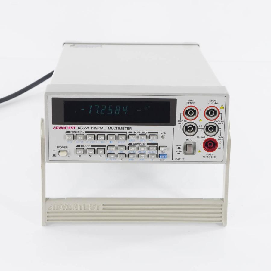 [JB]USED 現状販売 ADVANTEST R6552 DIGITAL MULTIMETER デジタルマルチメーター 電源コード 取扱説明 ...