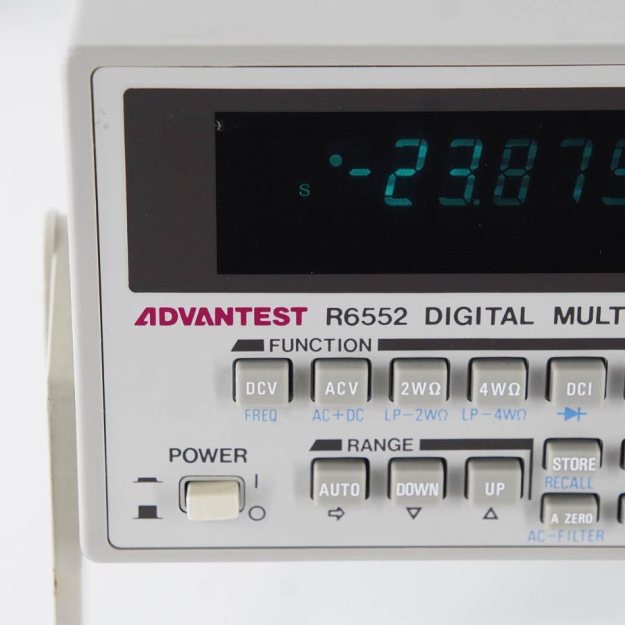[JB]USED 現状販売 ADVANTEST R6552 DIGITAL MULTIMETER デジタルマルチメーター 電源コード 取扱説明 ...